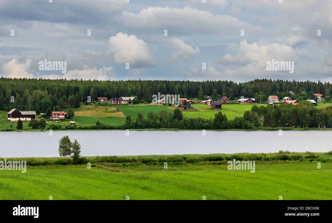 A typical village in north Sweden, called Ragvaldsträsk, by the ...