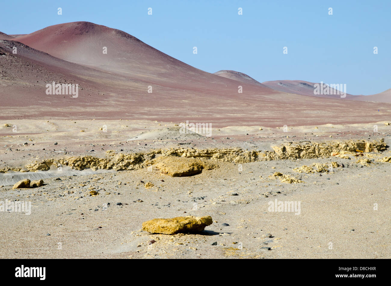 Paracas National Reserve. Archaeological site of Cerro Colorado. Peru ...