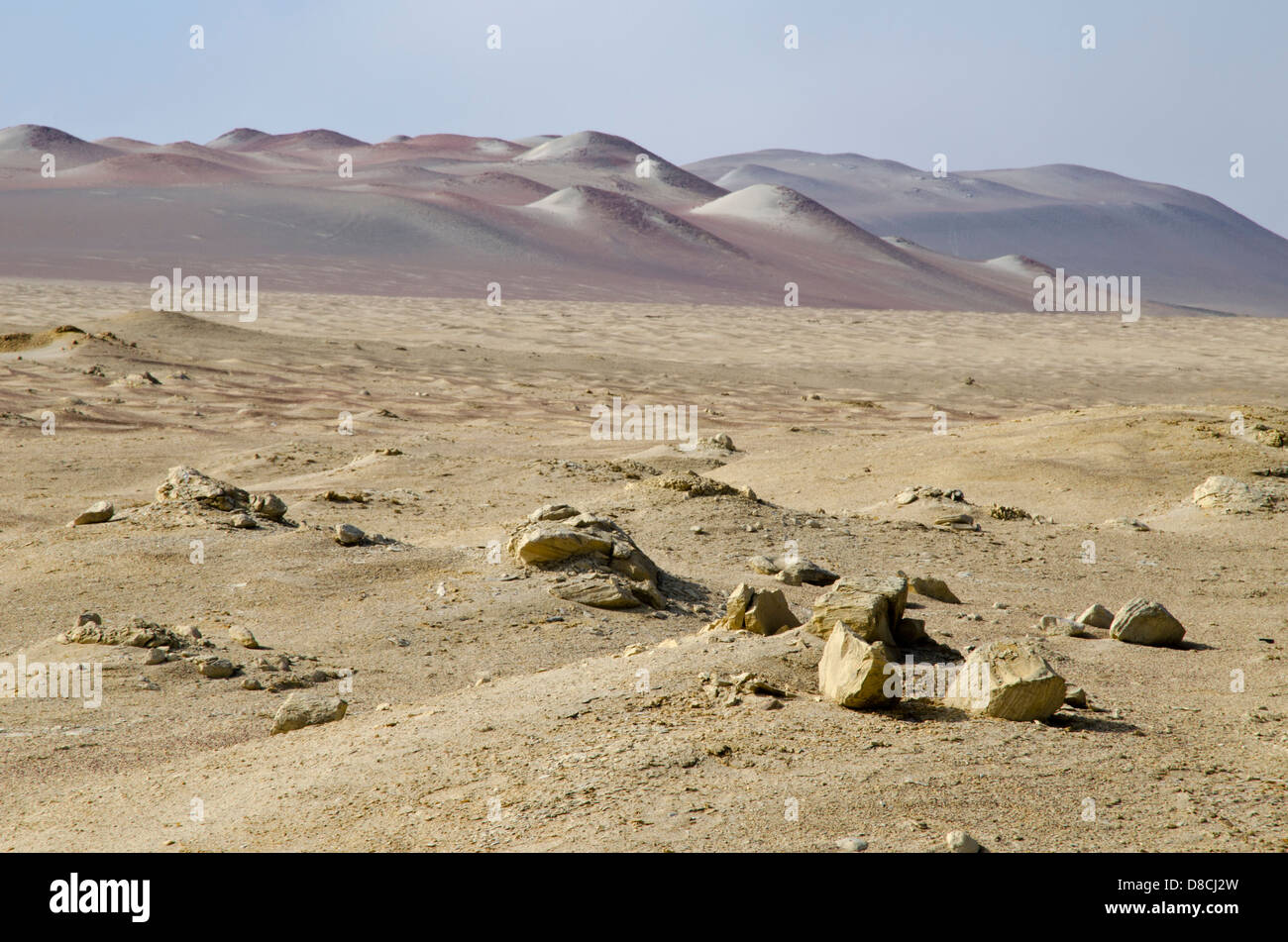 Paracas National Reserve. Archaeological site of Cerro Colorado. Peru ...