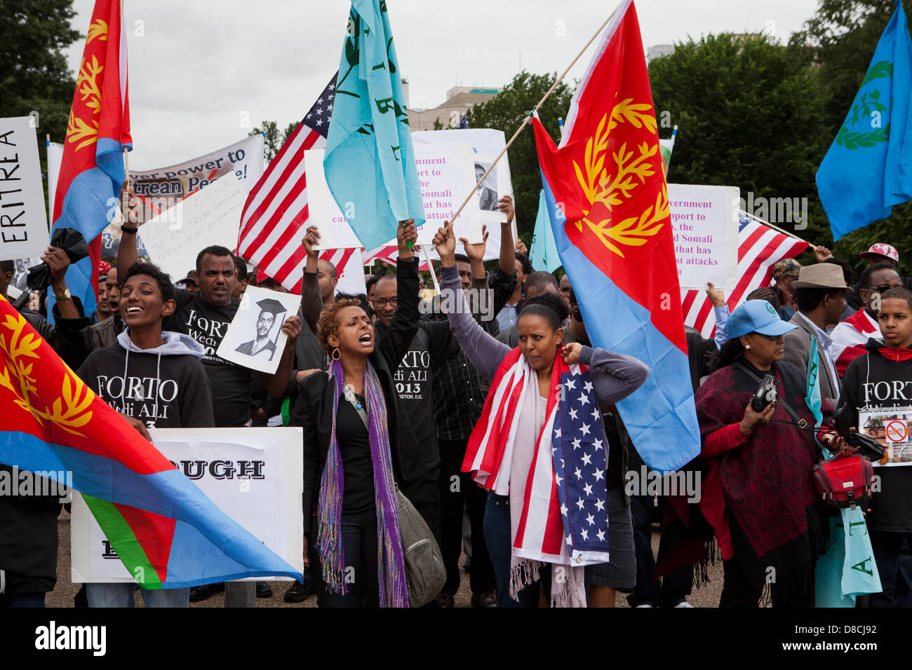 Eritreans protest for democratic change and human rights in Eritrea ...