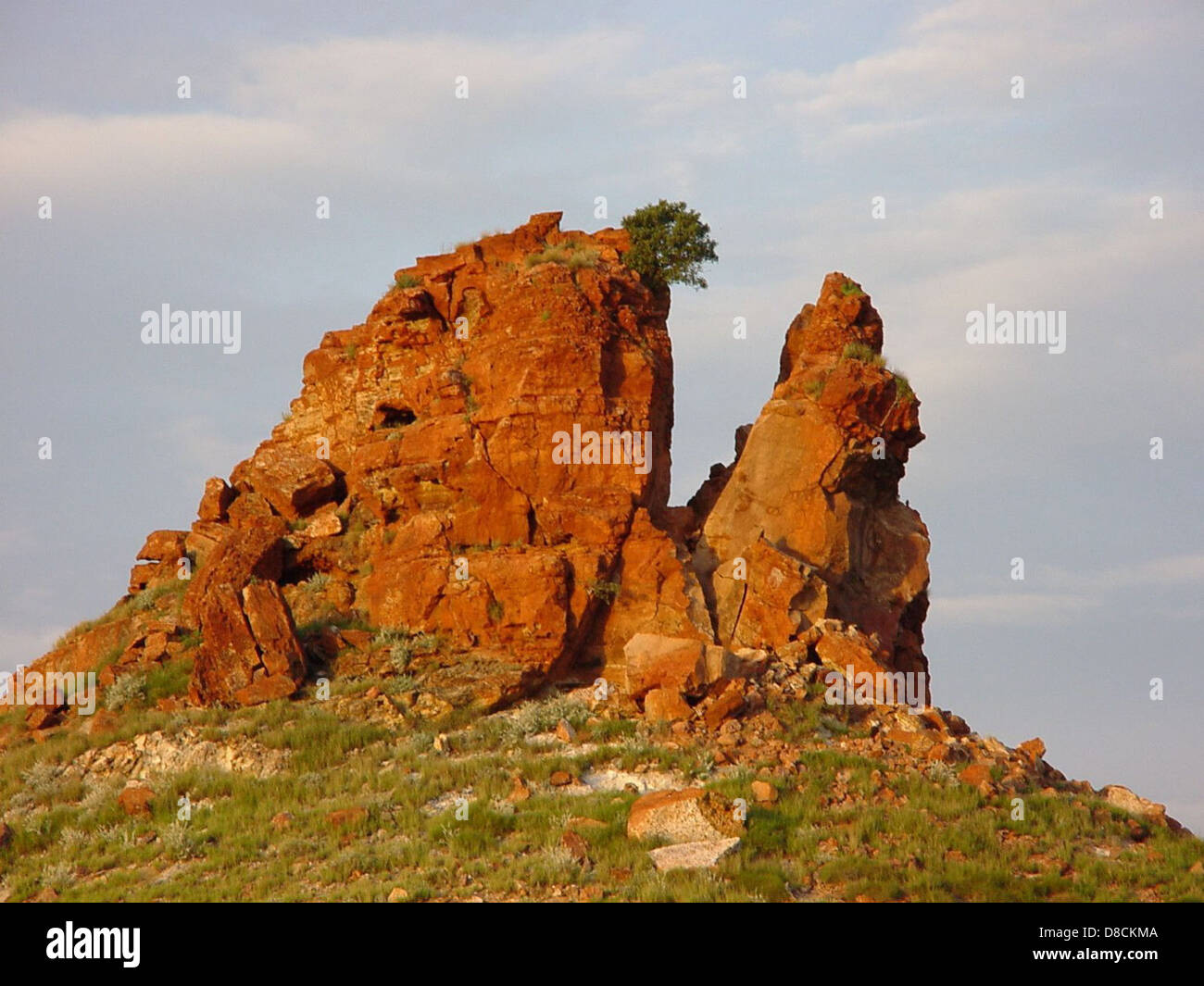 A natural formation known as Fish Rock, located north of Port Hedland ...