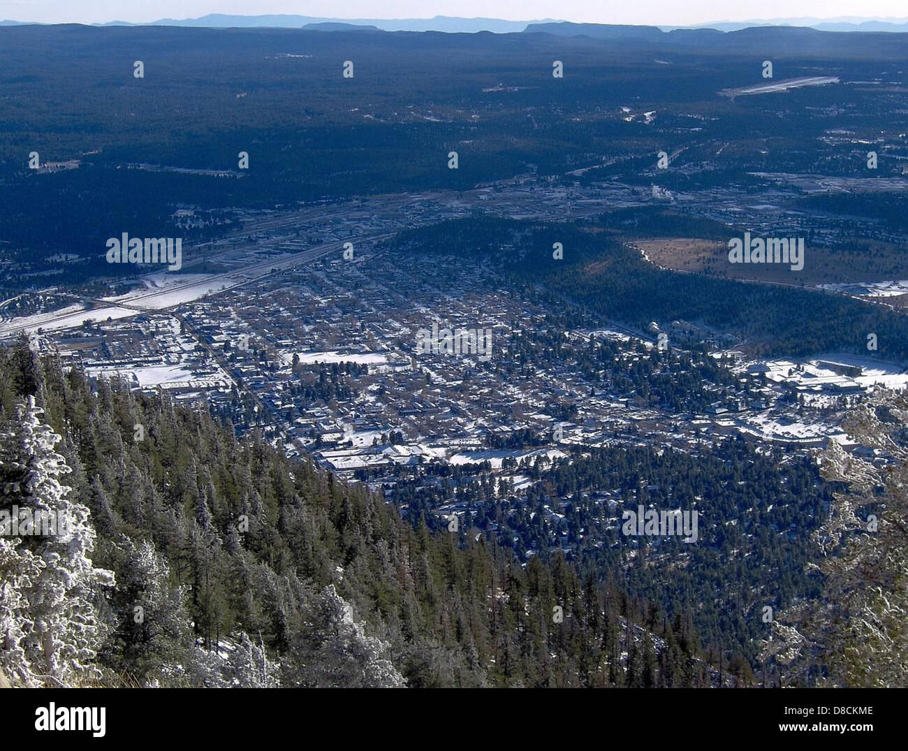 Flagstaff as viewed from atop mount Elden Stock Photo - Alamy