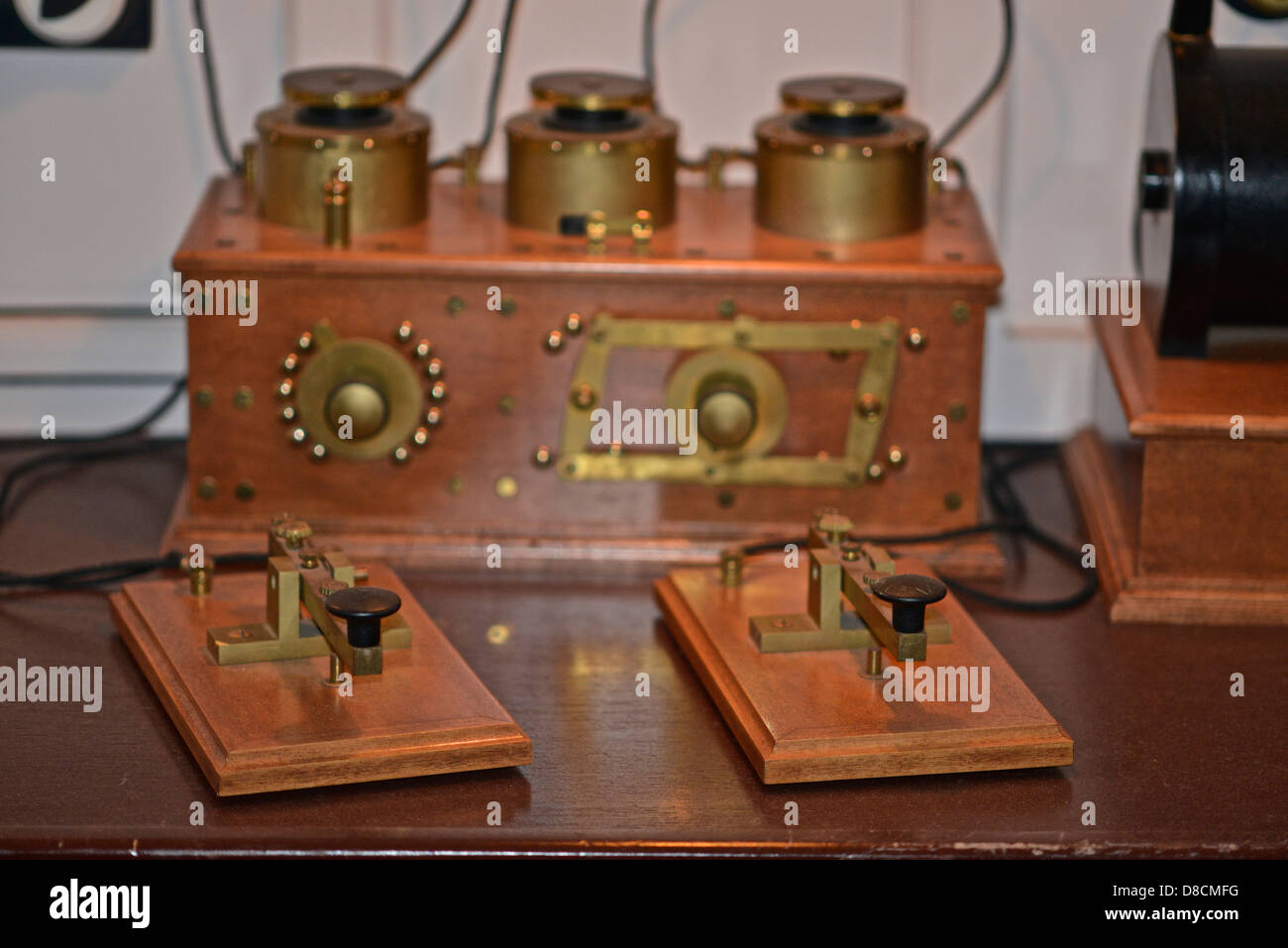 Old morse machine Stock Photo - Alamy