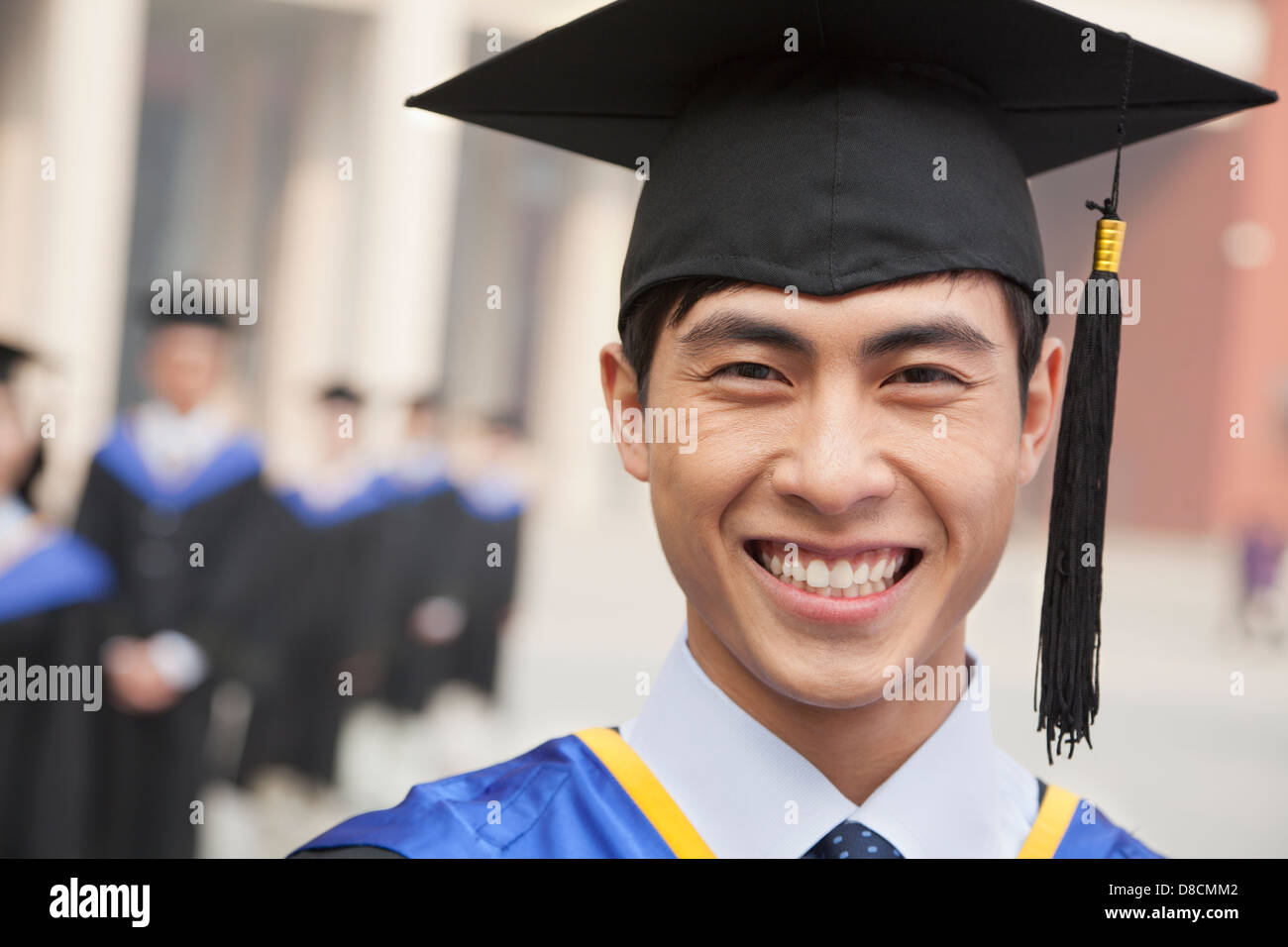 Young Graduate Smiling, Portrait Stock Photo - Alamy