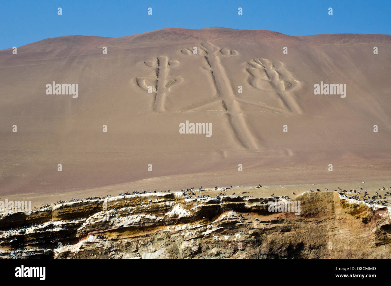 Paracas National Reserve. Paracas Candelabro geoglyph. Paracas culture ...