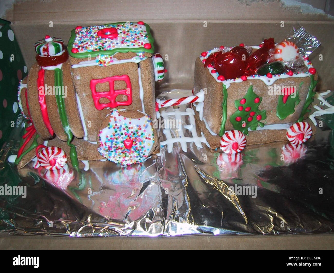 Gingerbread train kids toy Stock Photo - Alamy