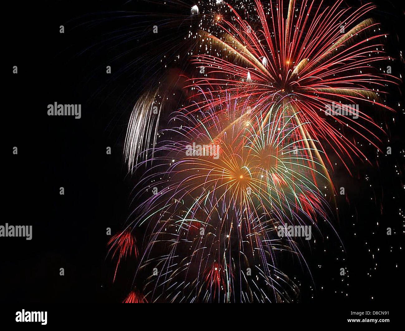 Great fireworks night Stock Photo - Alamy