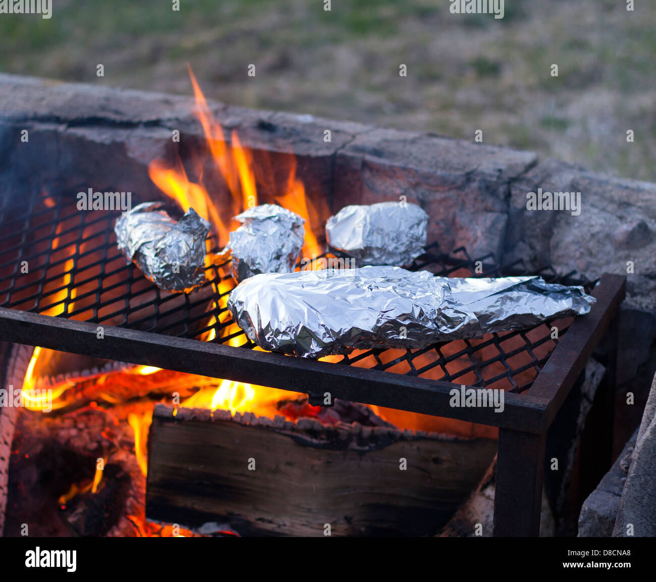 outside barbecue cooking Stock Photo - Alamy