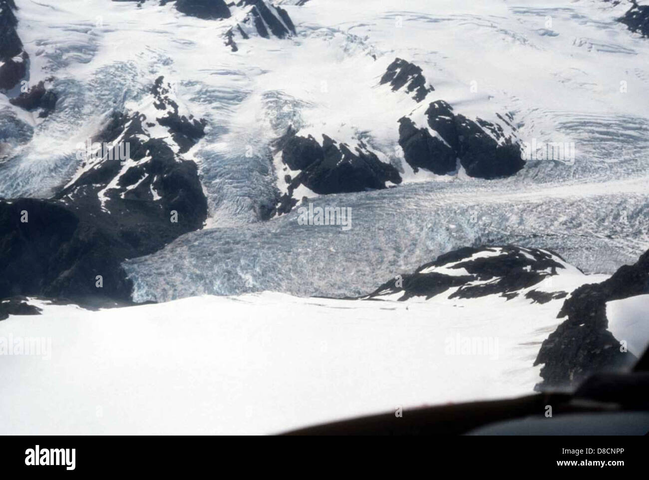 A breathtaking view of Harding Icefield in Alaska, showcasing its vast ...
