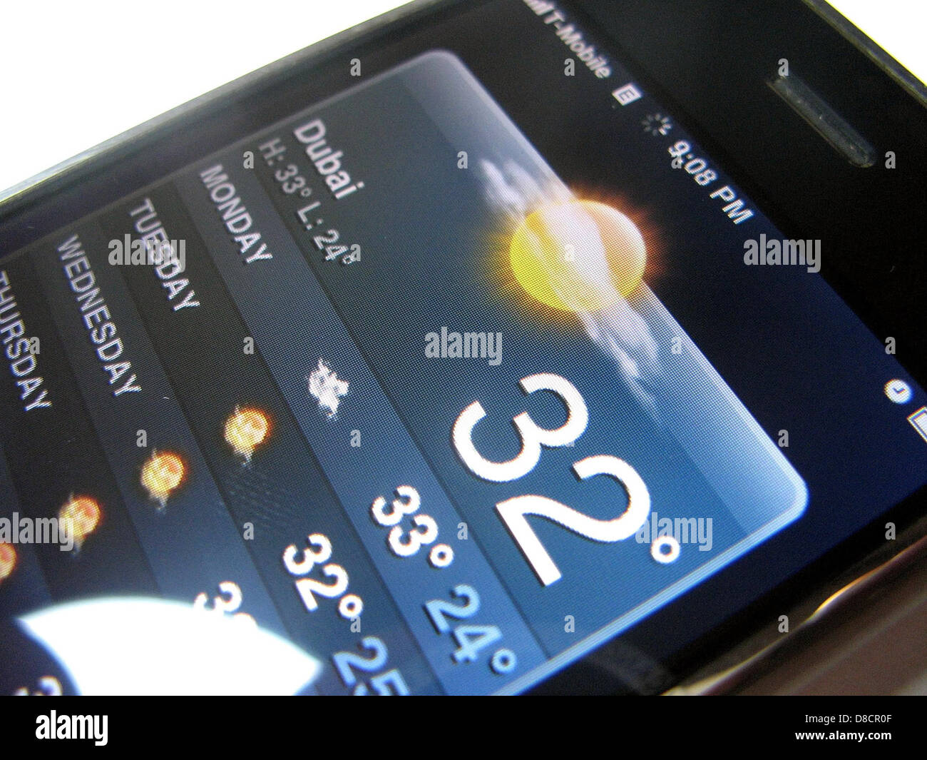 A close-up of an iPhone's display screen, showing the clarity and ...