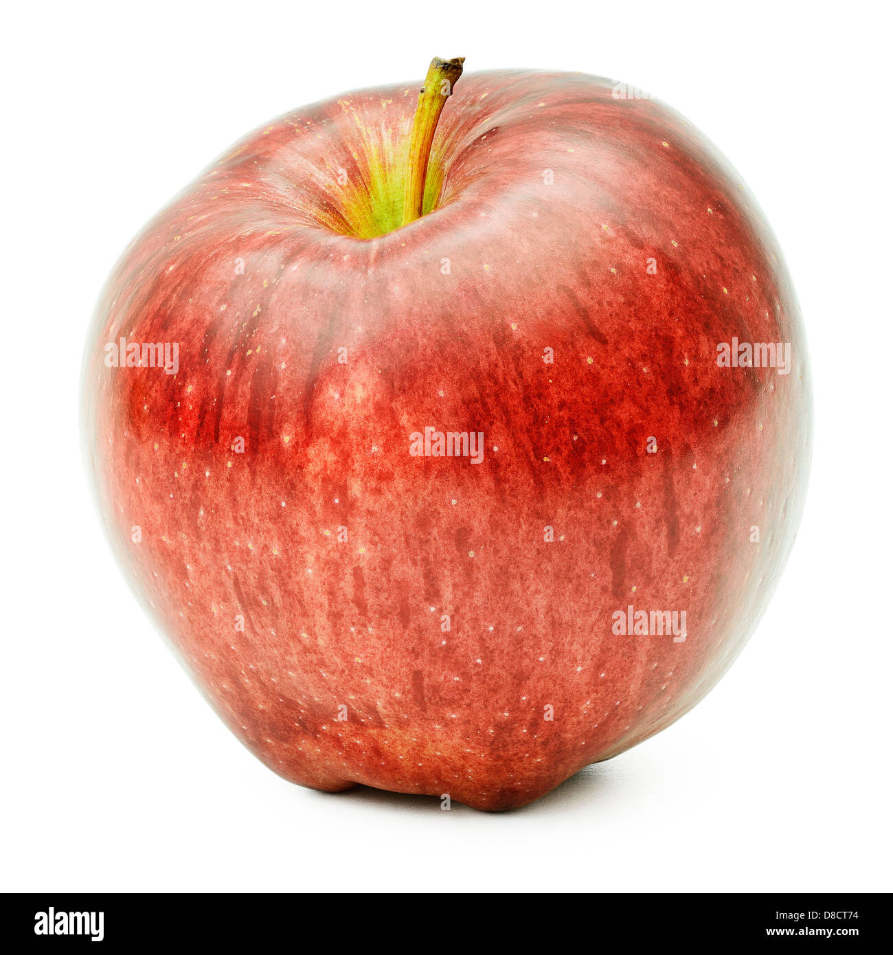Perfect red apple. Large depth of field. Isolated on white Stock Photo ...