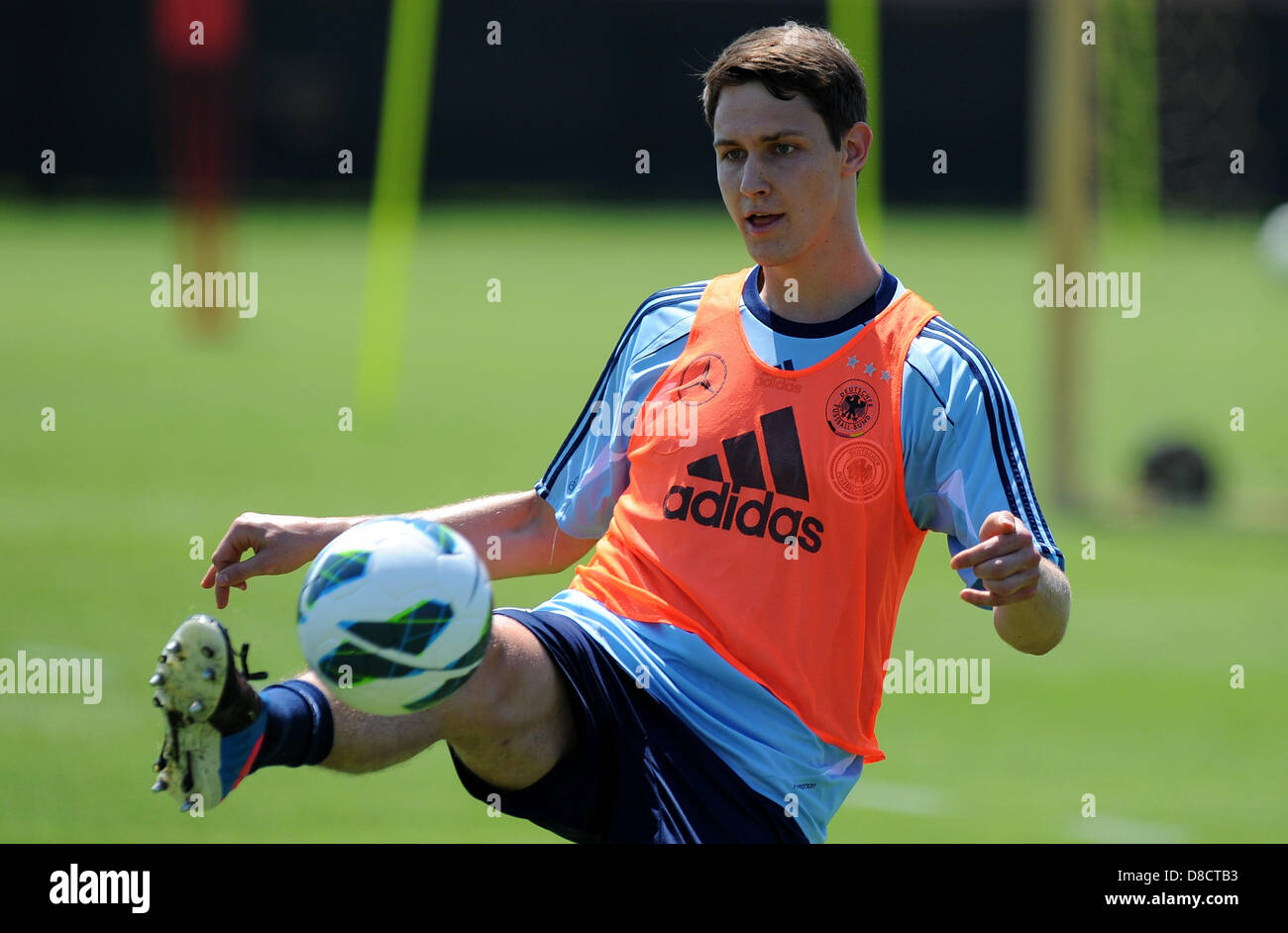 Philipp Wollscheid takes part in the training of the German national ...