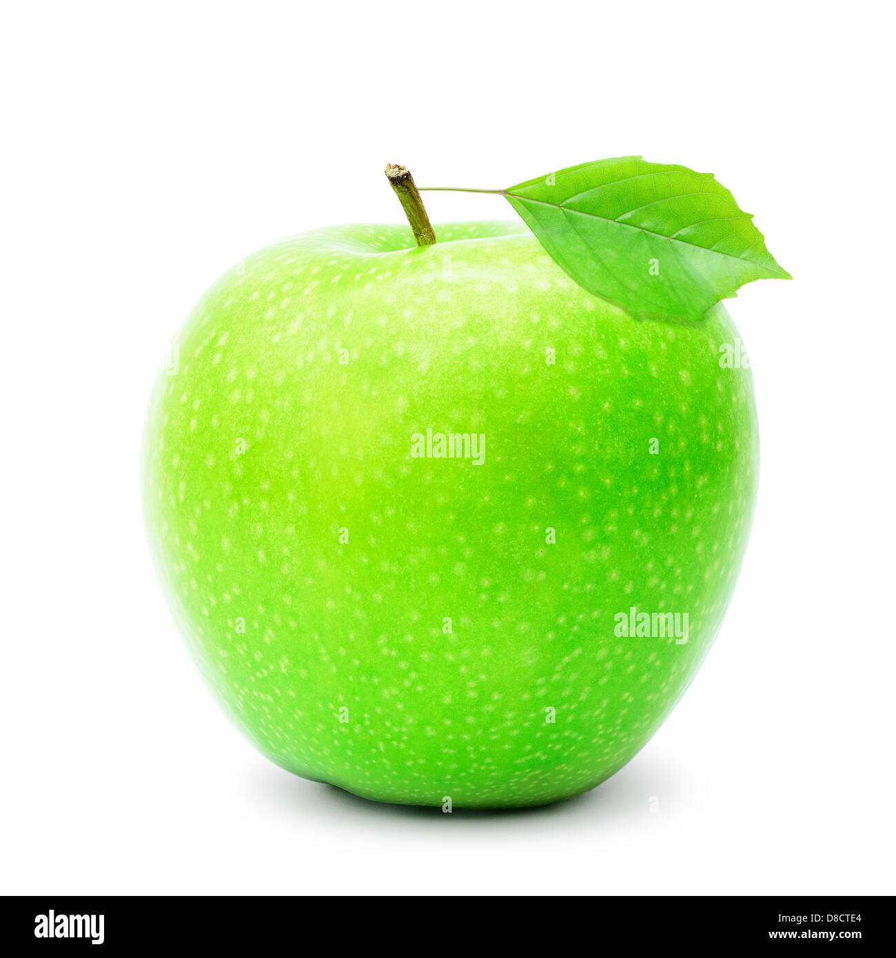 Green apple isolated on white background. Large depth of field Stock ...