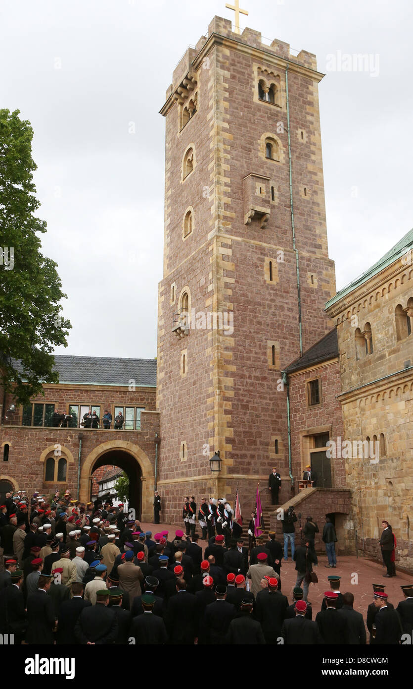 Members of different fraternities gather at the inner court yard of the ...