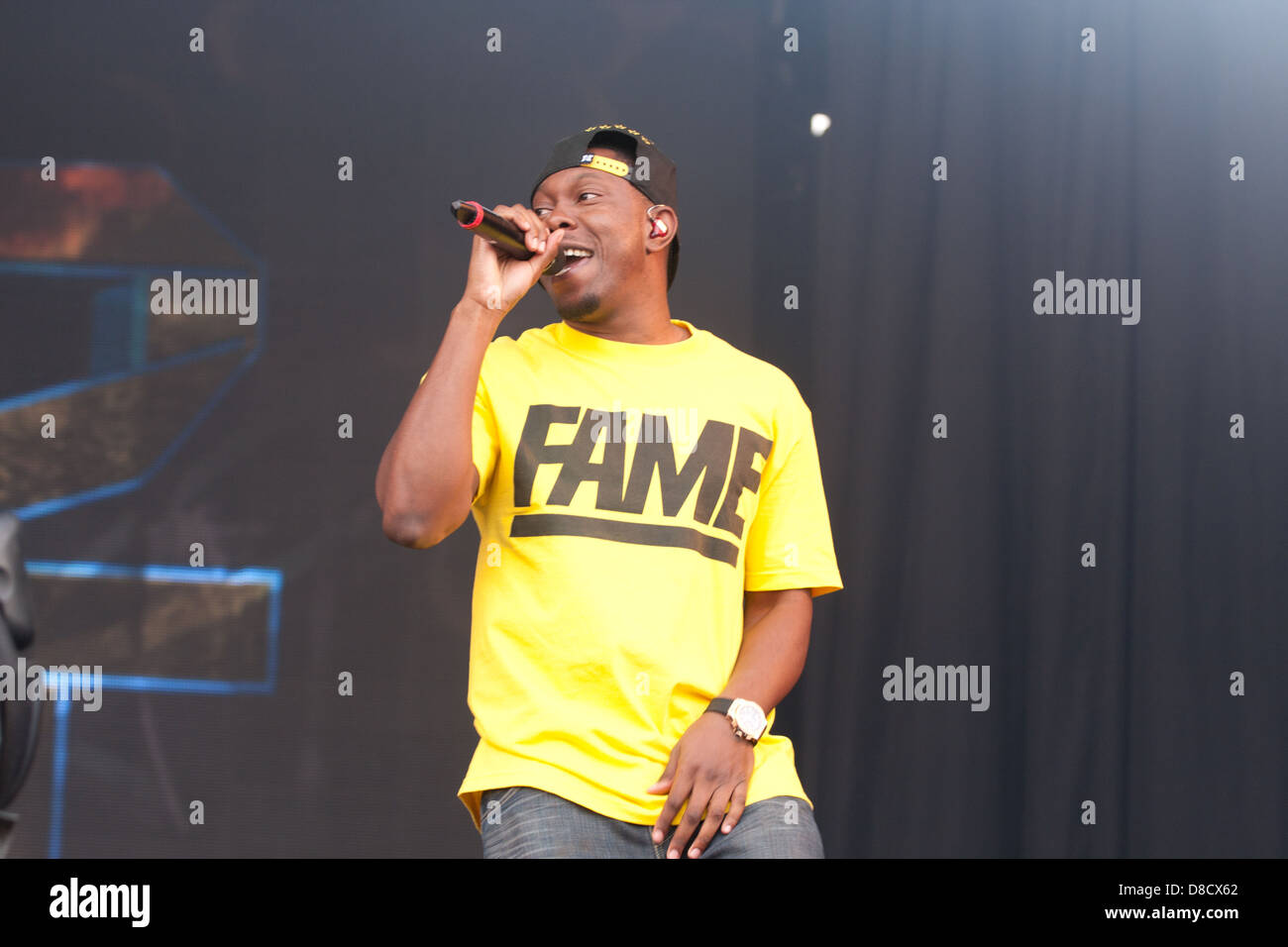 Rapper Dizzee Rascal at Radio1's One Big Weekend had the crowd jumping ...