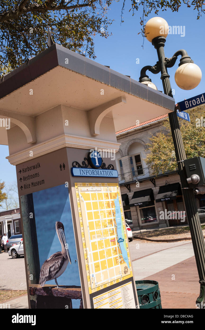 Historic Front Street Waterfront Area Map and Information Kiosk ...
