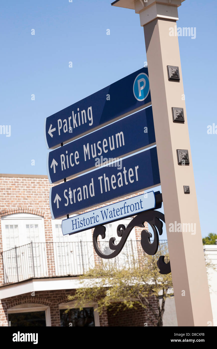 Historic Front Street Waterfront Area Directional Sign, Georgetown, SC ...