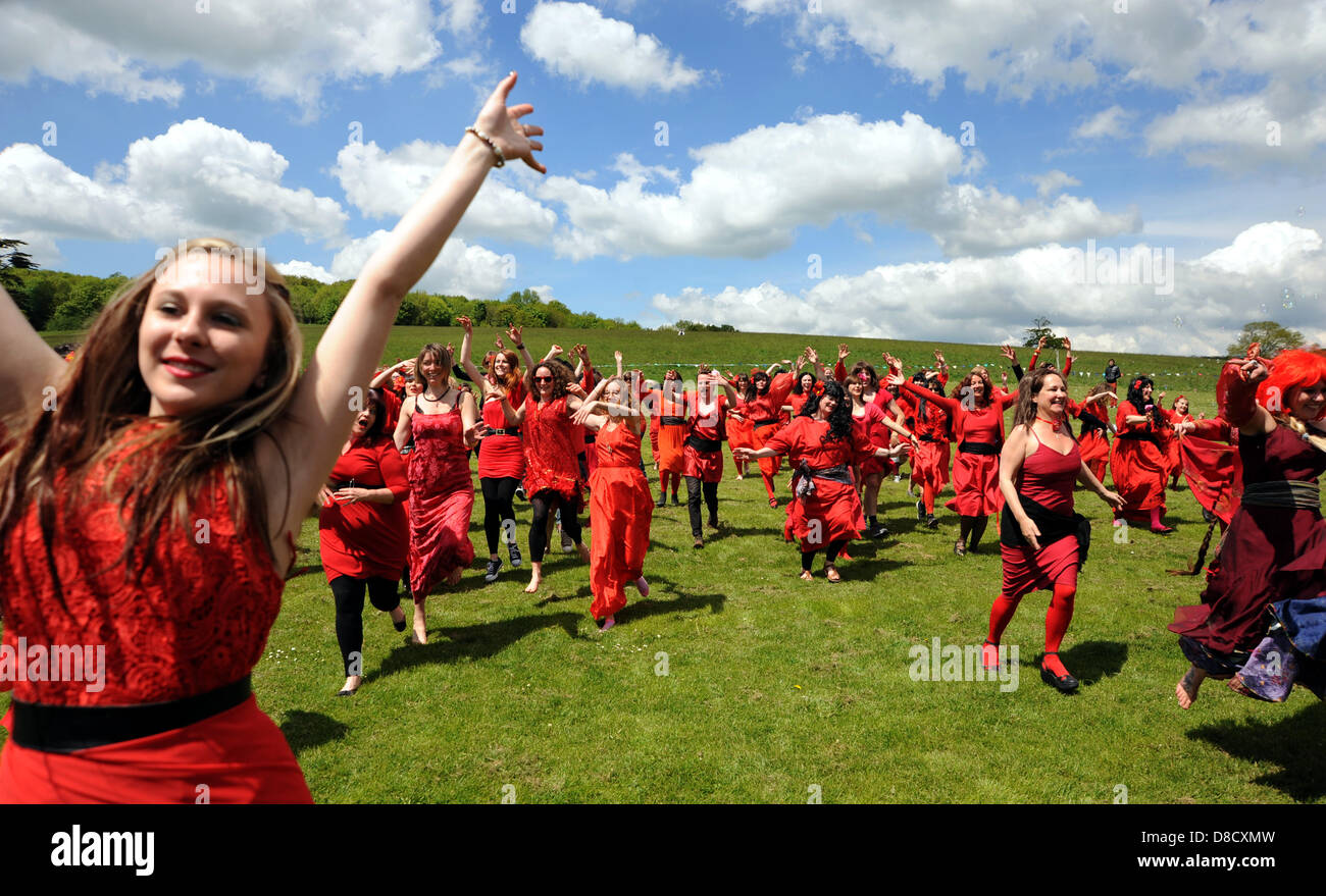 Brighton, Sussex, UK. 25th May 2013. Hundreds of people and even some ...