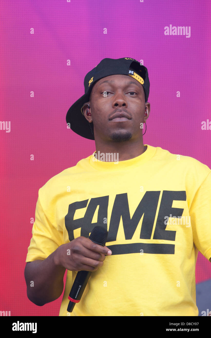 Rapper Dizzee Rascal at Radio1's One Big Weekend had the crowd jumping ...