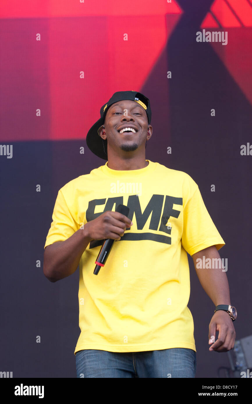 Rapper Dizzee Rascal at Radio1's One Big Weekend had the crowd jumping ...