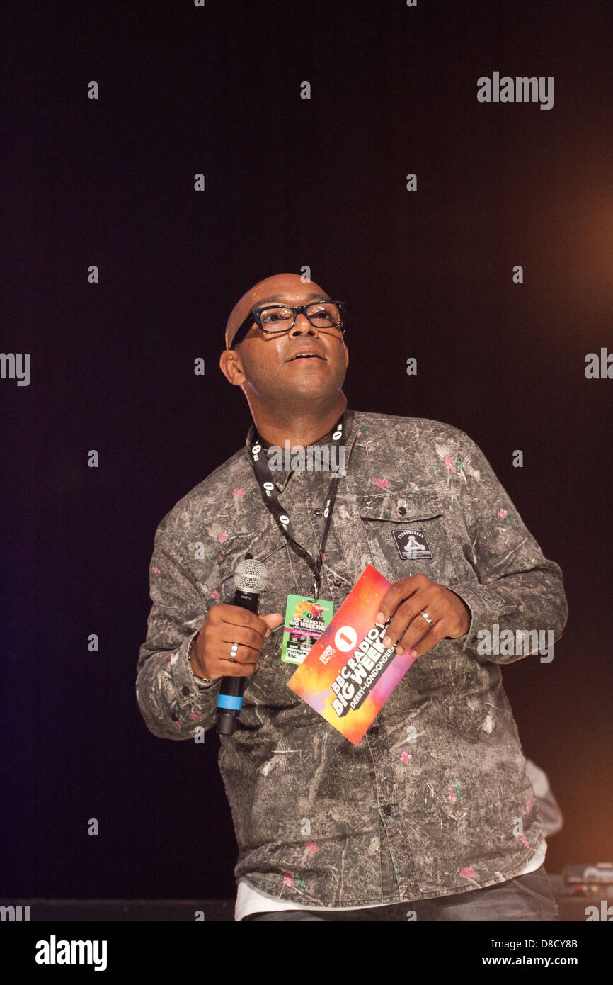 Radio 1Xtra DJ MistaJam hosts the 1Xtra tent with a few sets of his own ...