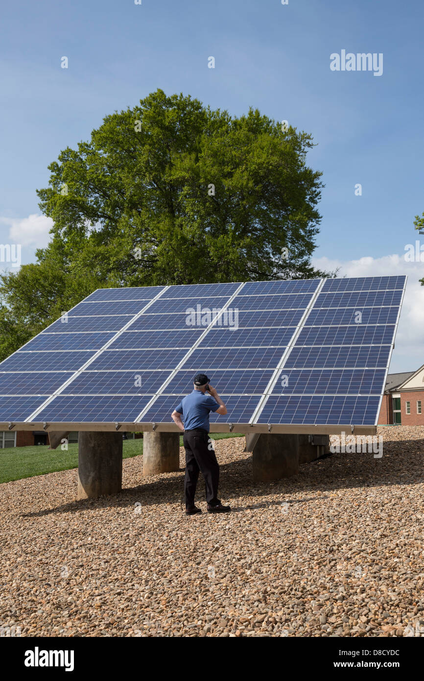 Checking solar hi-res stock photography and images - Alamy