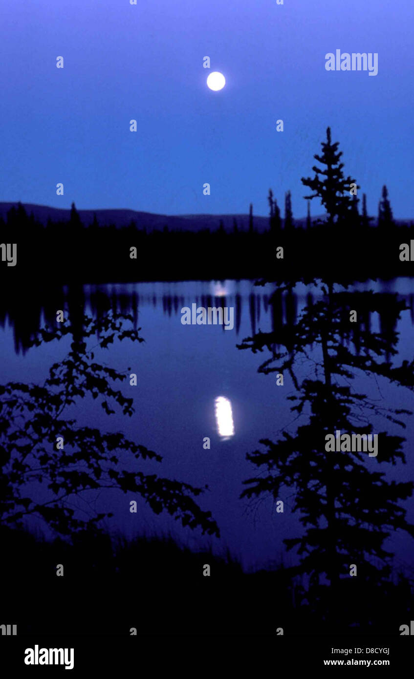 Moonscape scenic landscape Stock Photo - Alamy