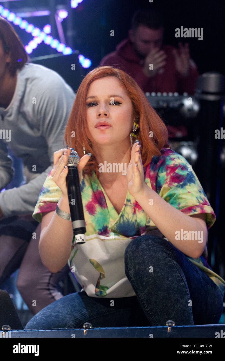 Katy B performing in the Radio 1Xtra tent in Derry, Northern Ireland ...