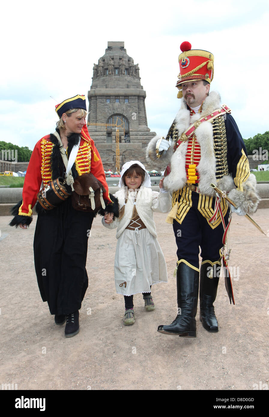 Anja Rabe, actress of a marketender, daughter Helen and father Guido ...