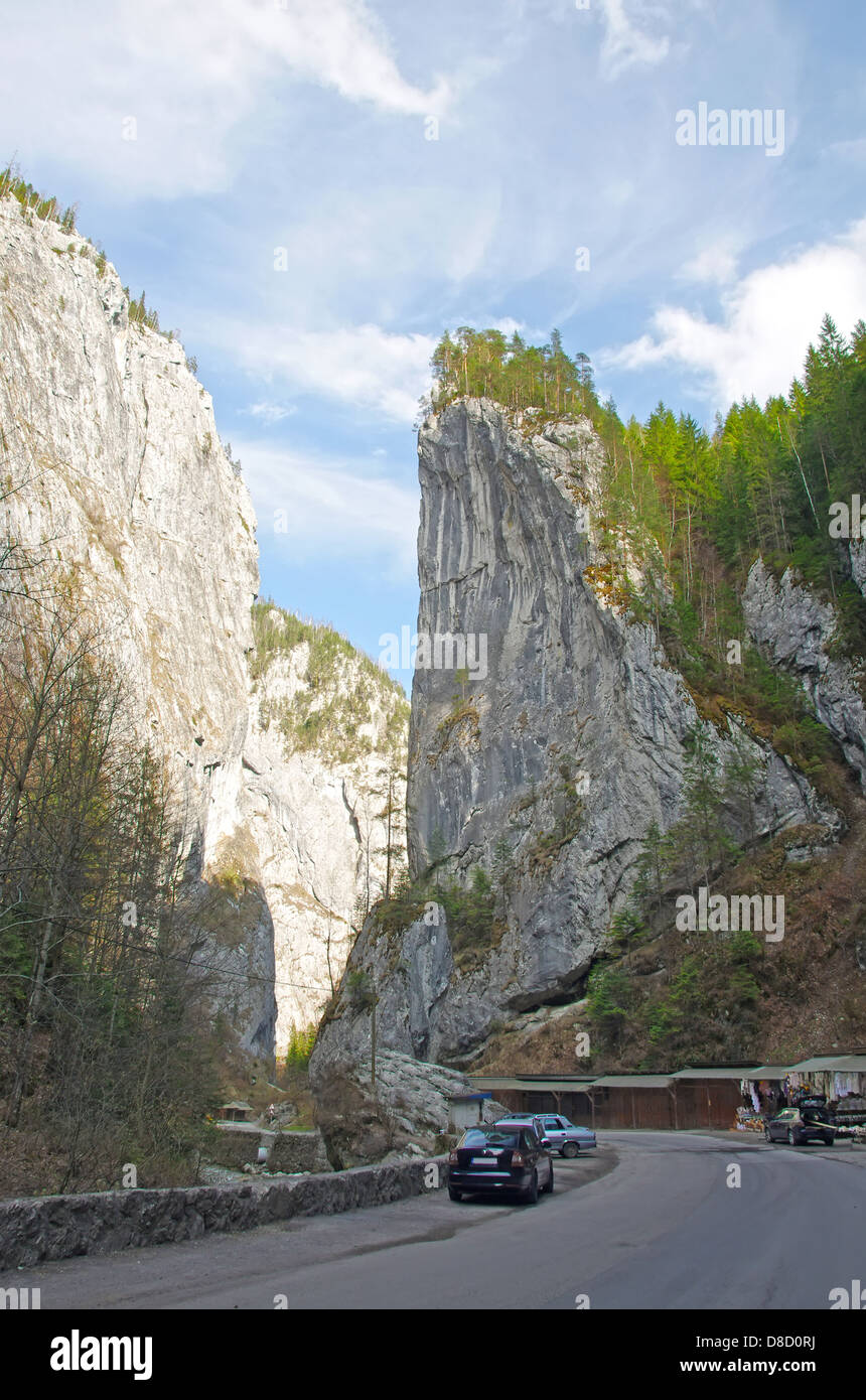 Road through Bicaz Gorges in Romania Stock Photo - Alamy