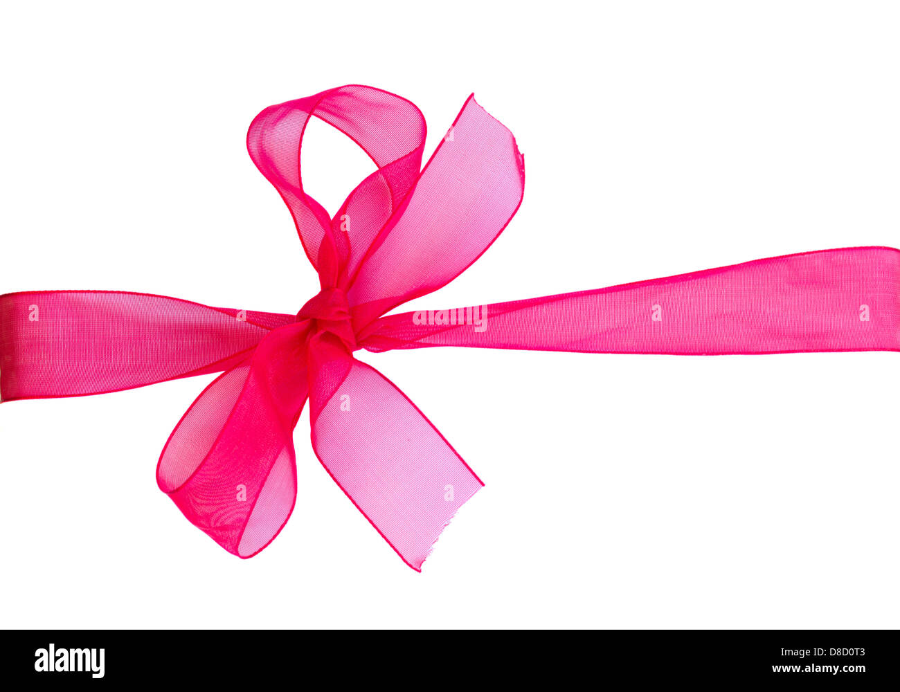 red ribbon with bow Stock Photo - Alamy