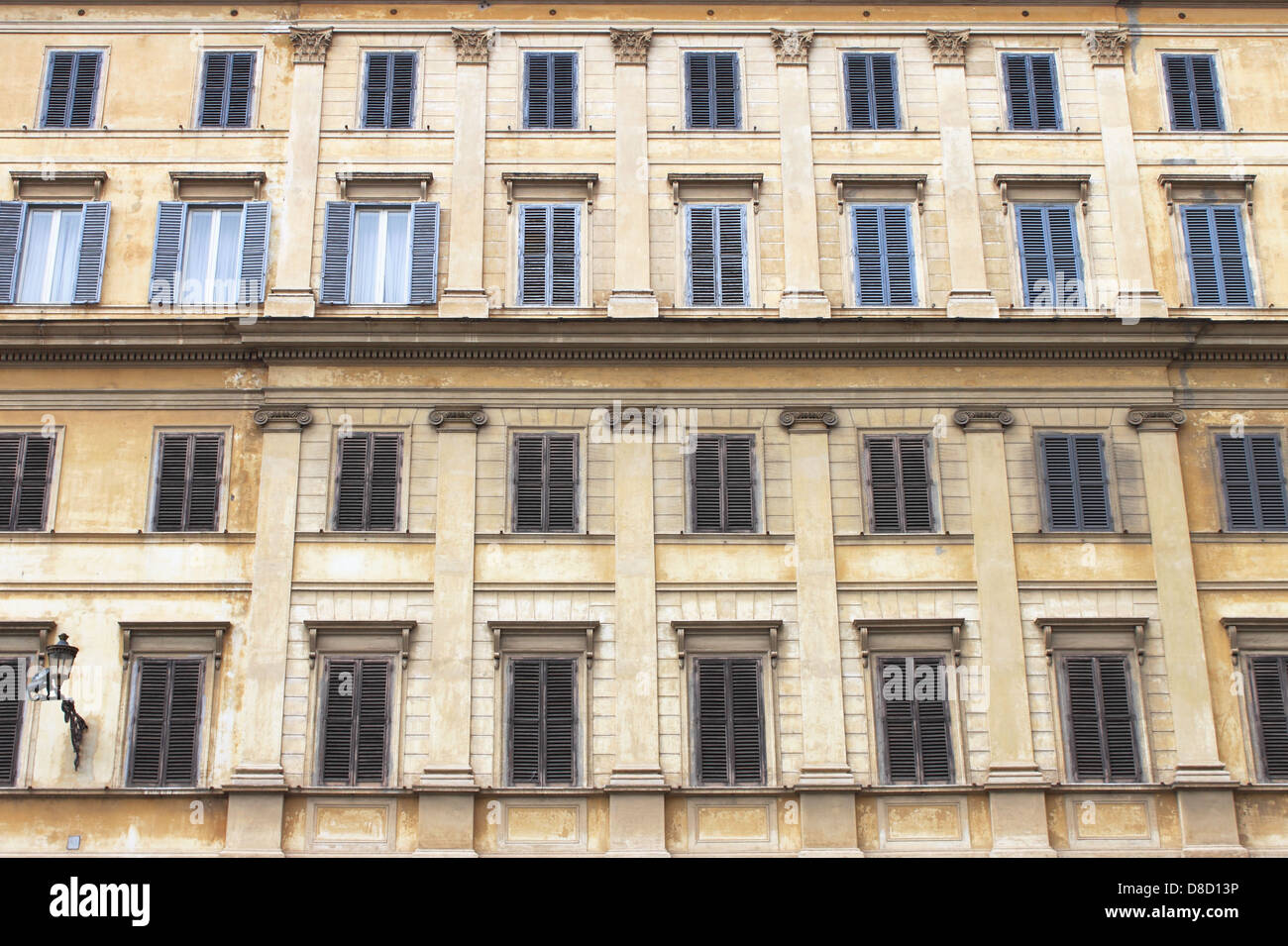 A typical ancient building in the downtown of Rome, Italy Stock Photo ...