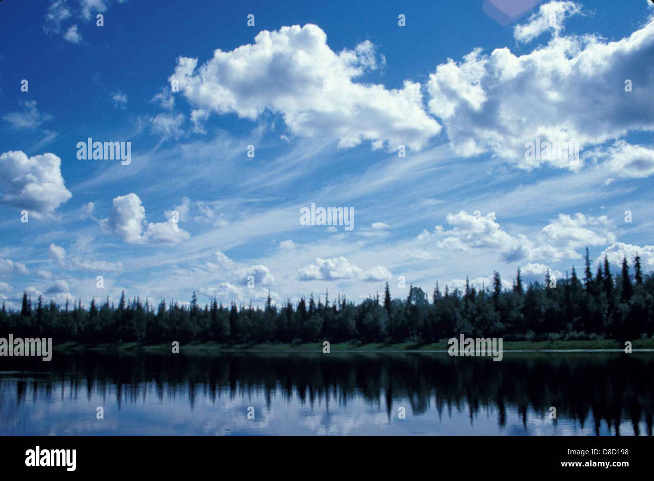 The landscape of Innoko National Wildlife Refuge in Alaska is marked by ...