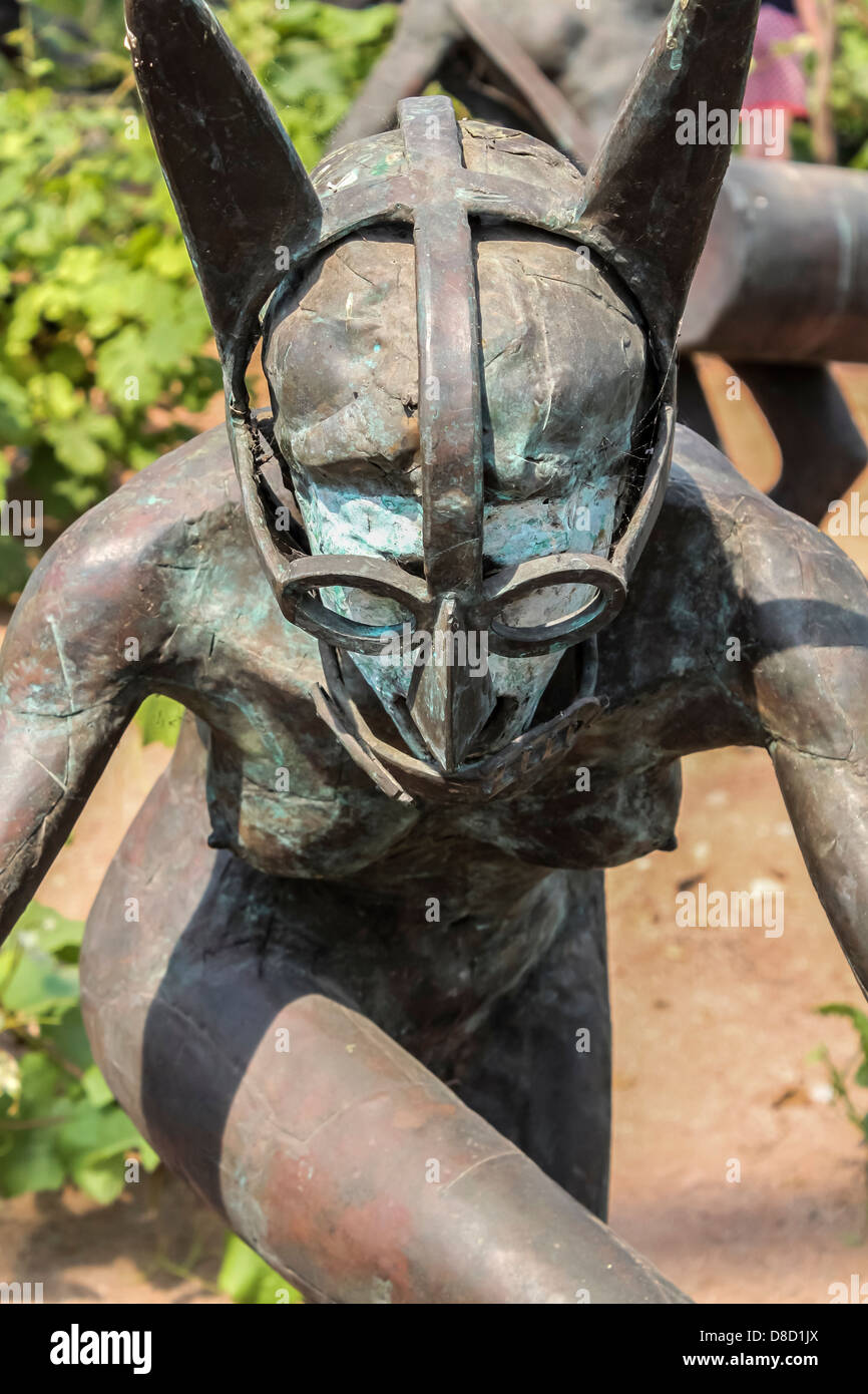 The Rites of Dionysus sculpture at the Eden project Stock Photo - Alamy