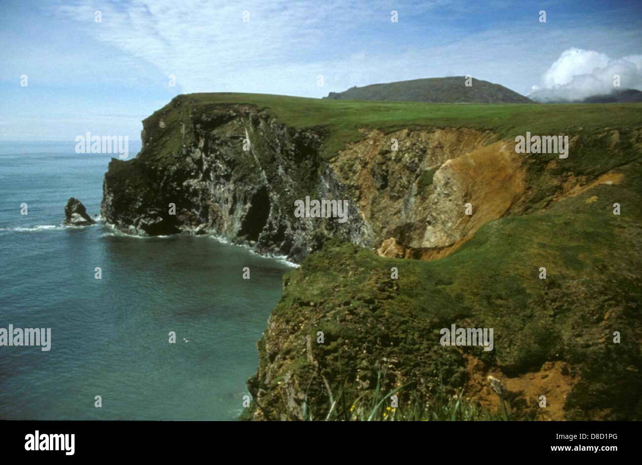 Ocean from top of high cliffs Stock Photo - Alamy