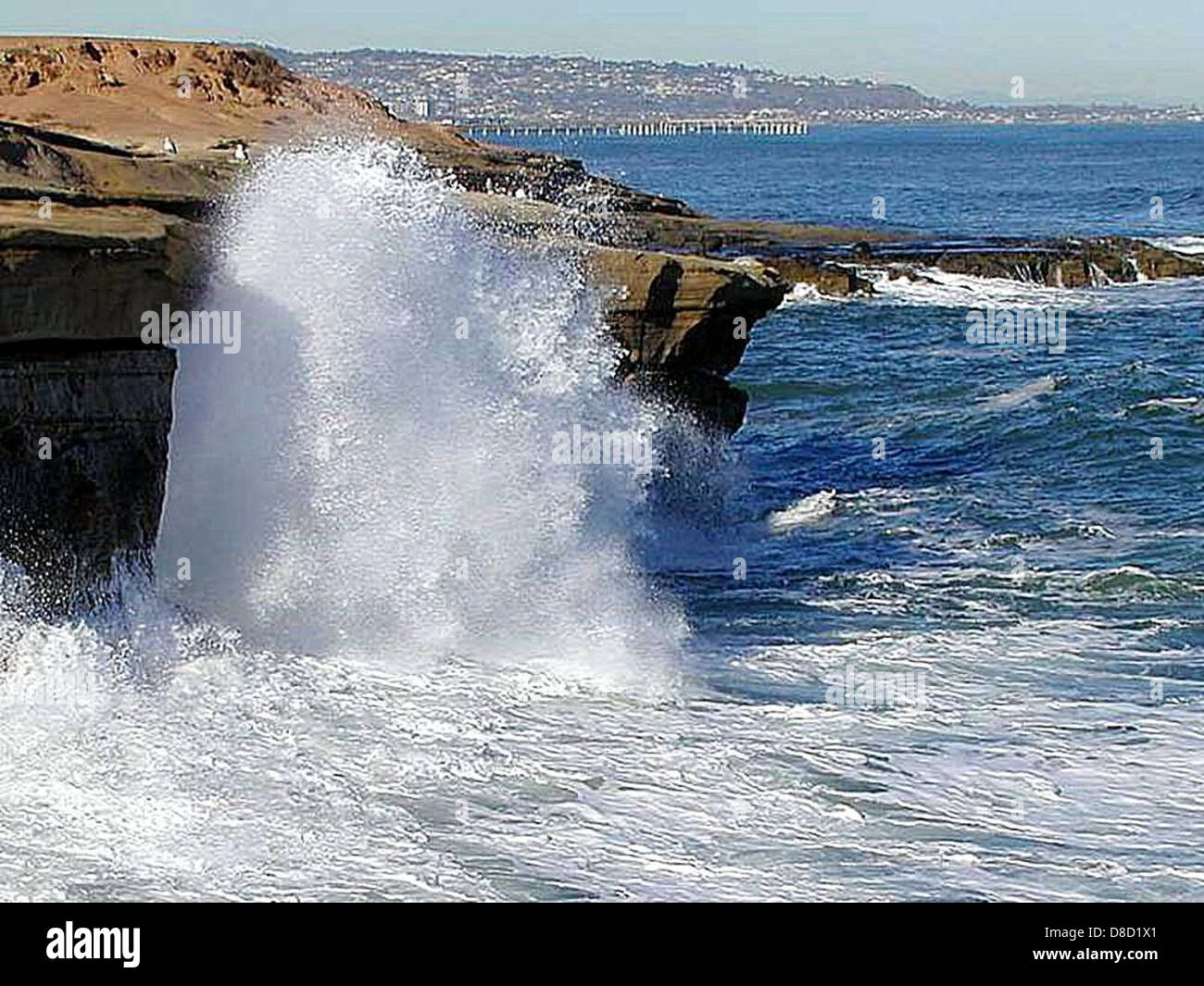 Ocean waves water coast Stock Photo - Alamy