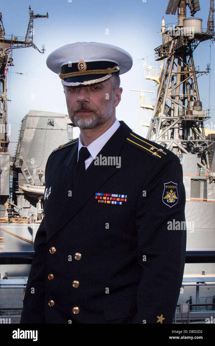 Liverpool, UK 25th May, 2013. Oleg Kornienko a Russian Naval Officer ...