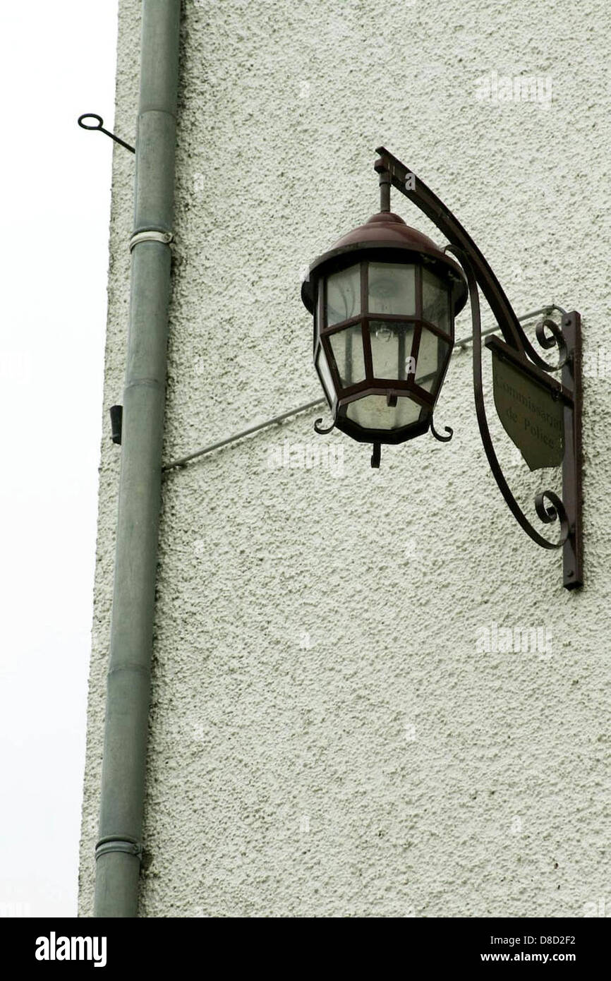Old iron work street lamp Stock Photo - Alamy