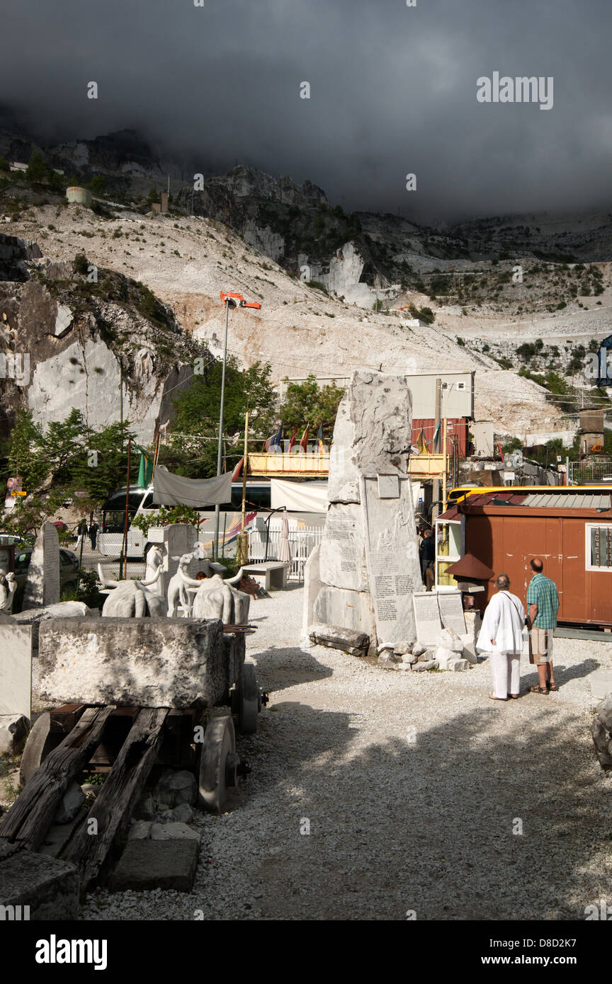 Tools at marble quarry museum Carrara Italy Carrara marble region of ...