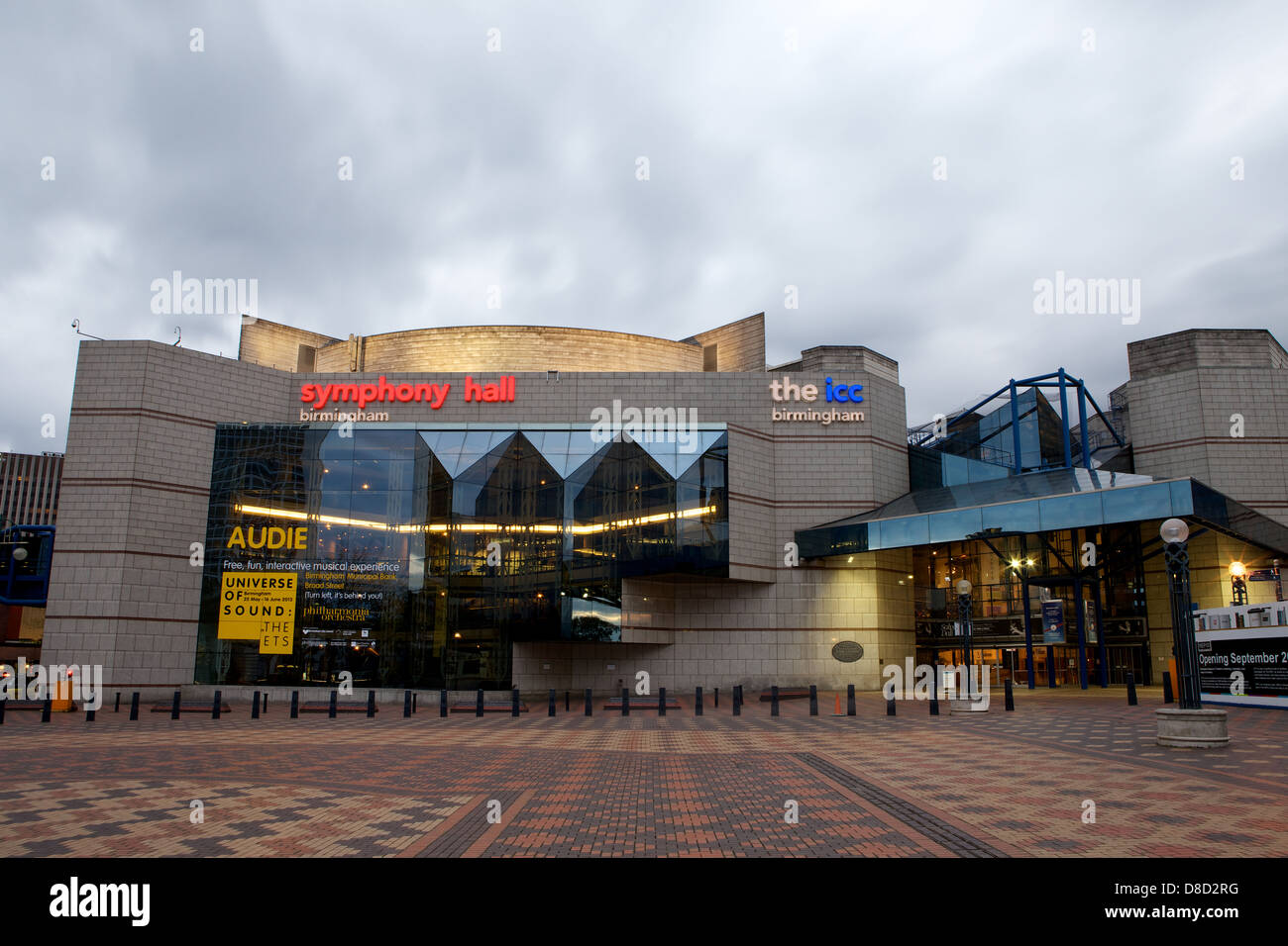 Symphony Hall & the ICC Birmingham taken in Centenary Square in ...