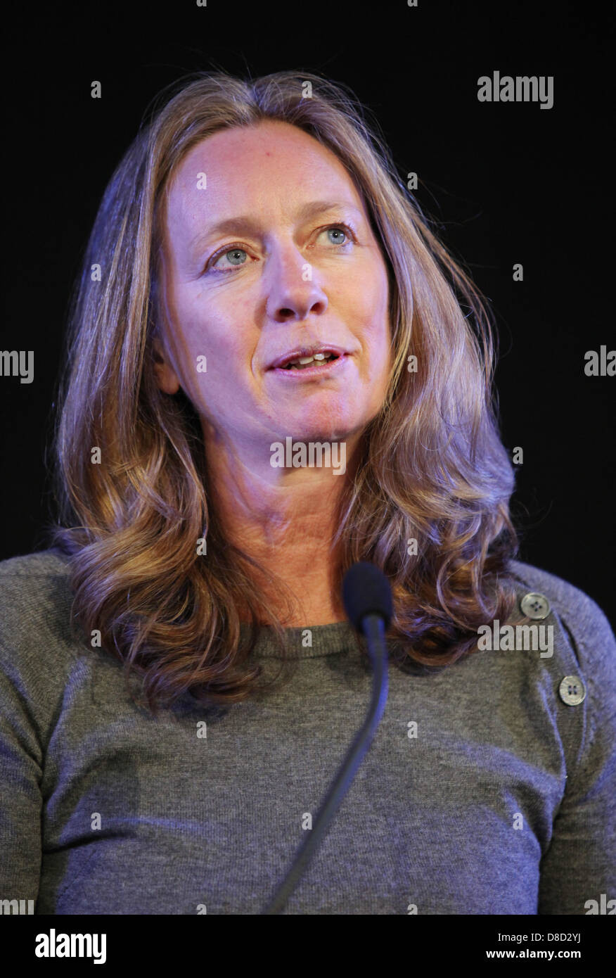 Justine Roberts, founder of Mumsnet speaks at Hay Frestival, Wales, 24 ...
