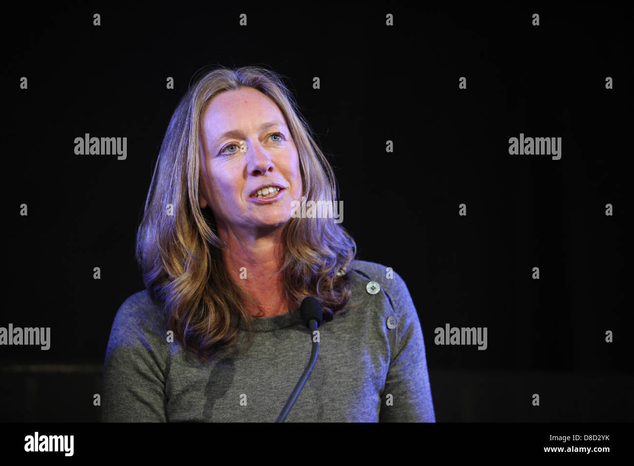 Justine Roberts, founder of Mumsnet speaks at Hay Frestival, Wales, 24 ...