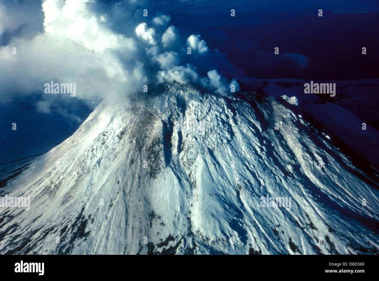 Mount Saint Augustine, an active volcano located on Augustine Island in ...