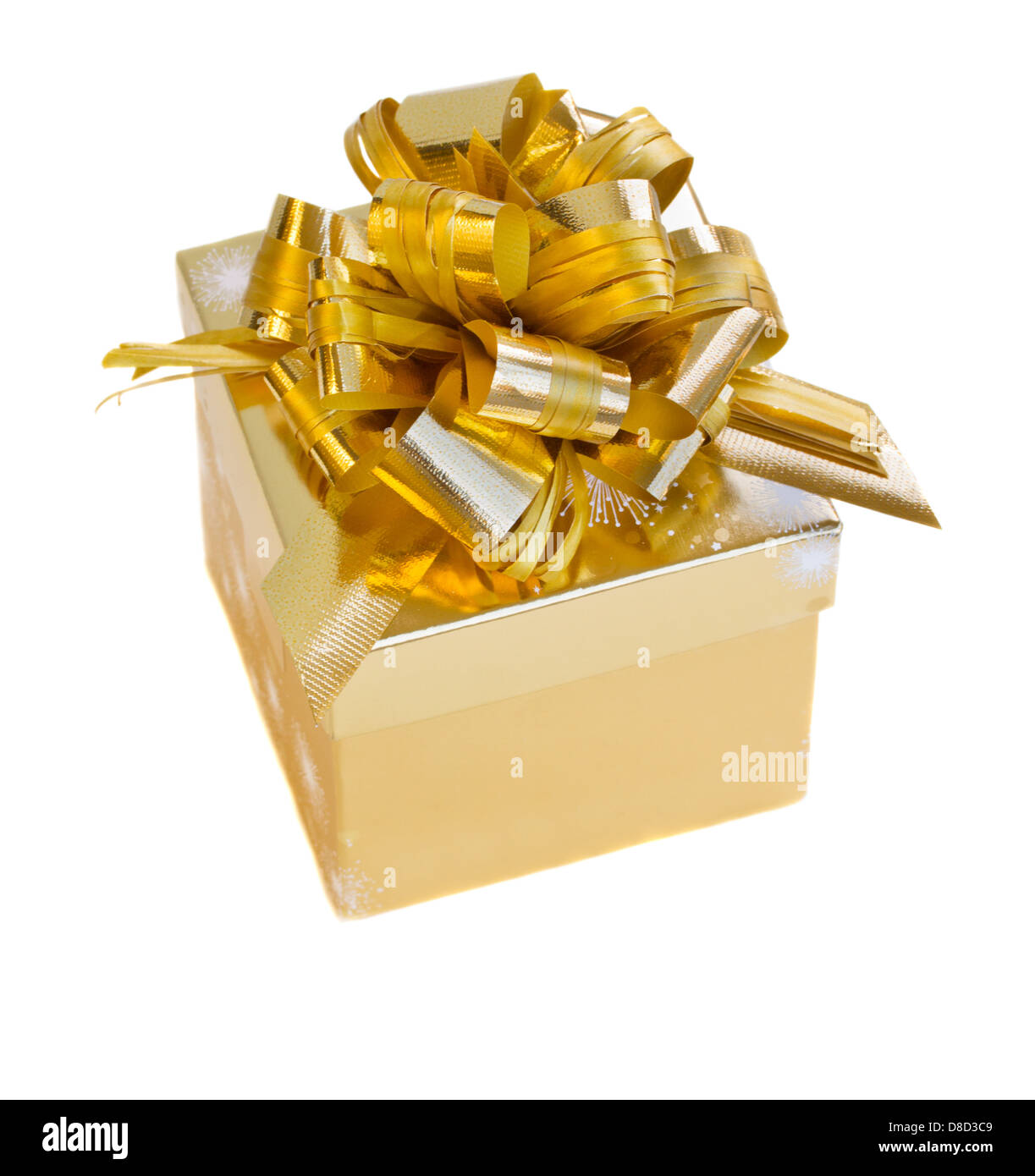 golden gift box Stock Photo - Alamy