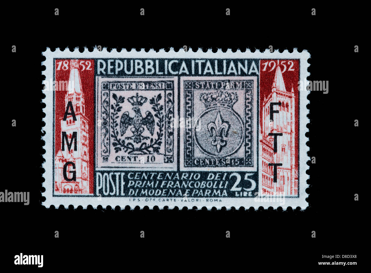 Trieste italian stamp hi-res stock photography and images - Alamy