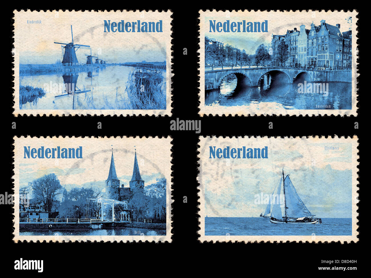 Netherlands stamp hi-res stock photography and images - Alamy