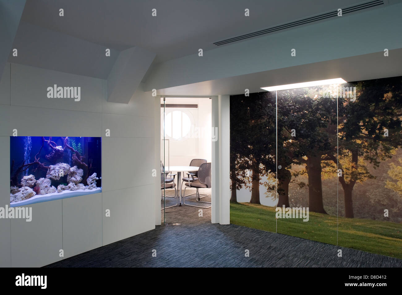 reception view to meeting room Stock Photo - Alamy