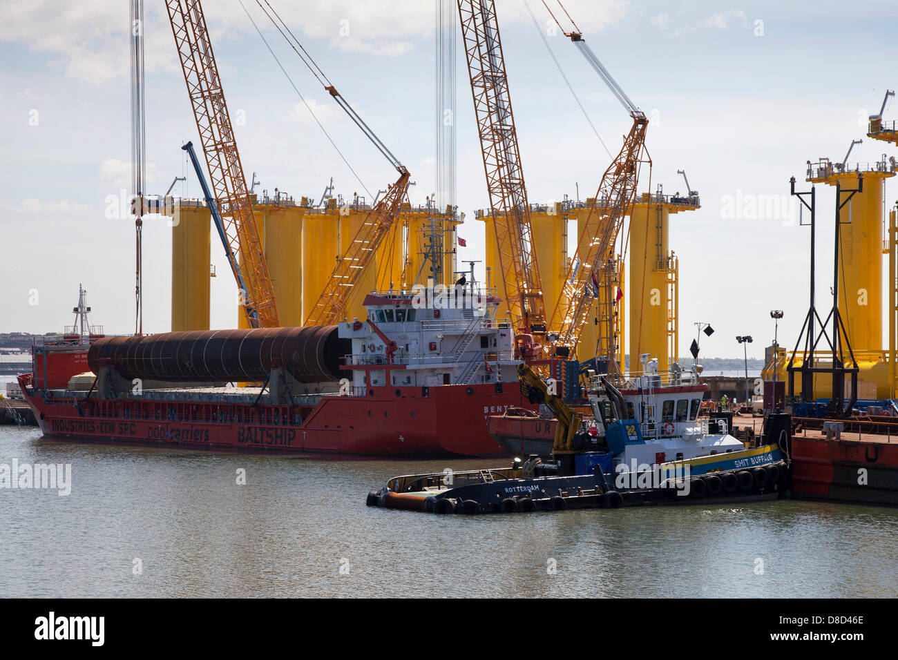 Offshore Wind Turbine Base High Resolution Stock Photography and Images ...