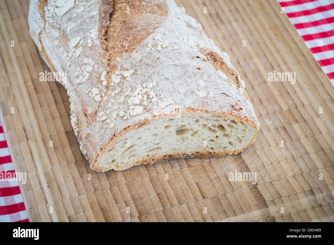 French artisan bread chunk on display Stock Photo - Alamy