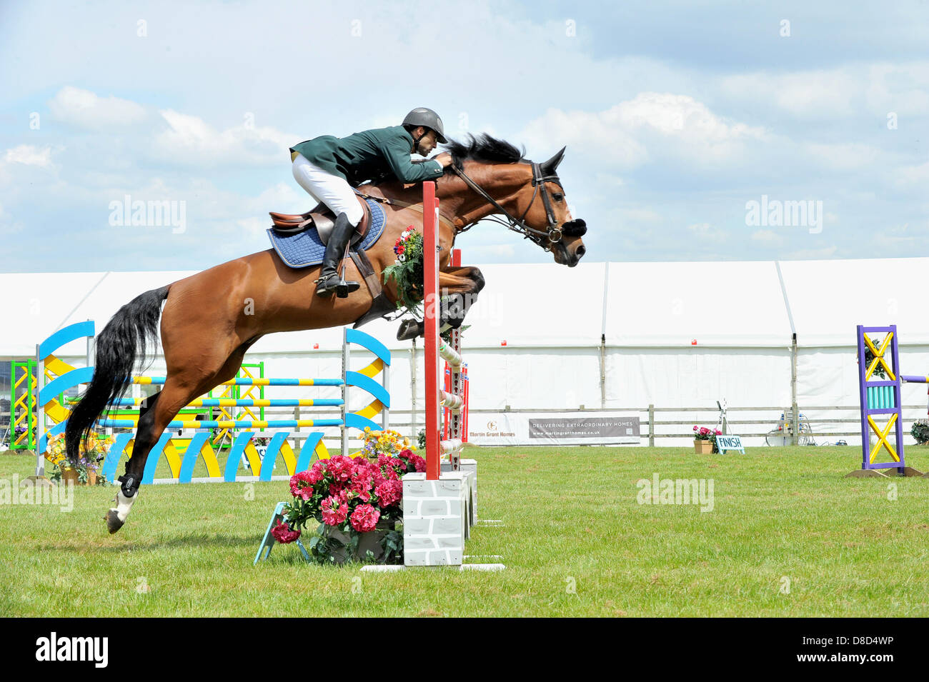 REDBOURN, UK. 25th May 2013. Show jumping at the Hertfordshire County ...